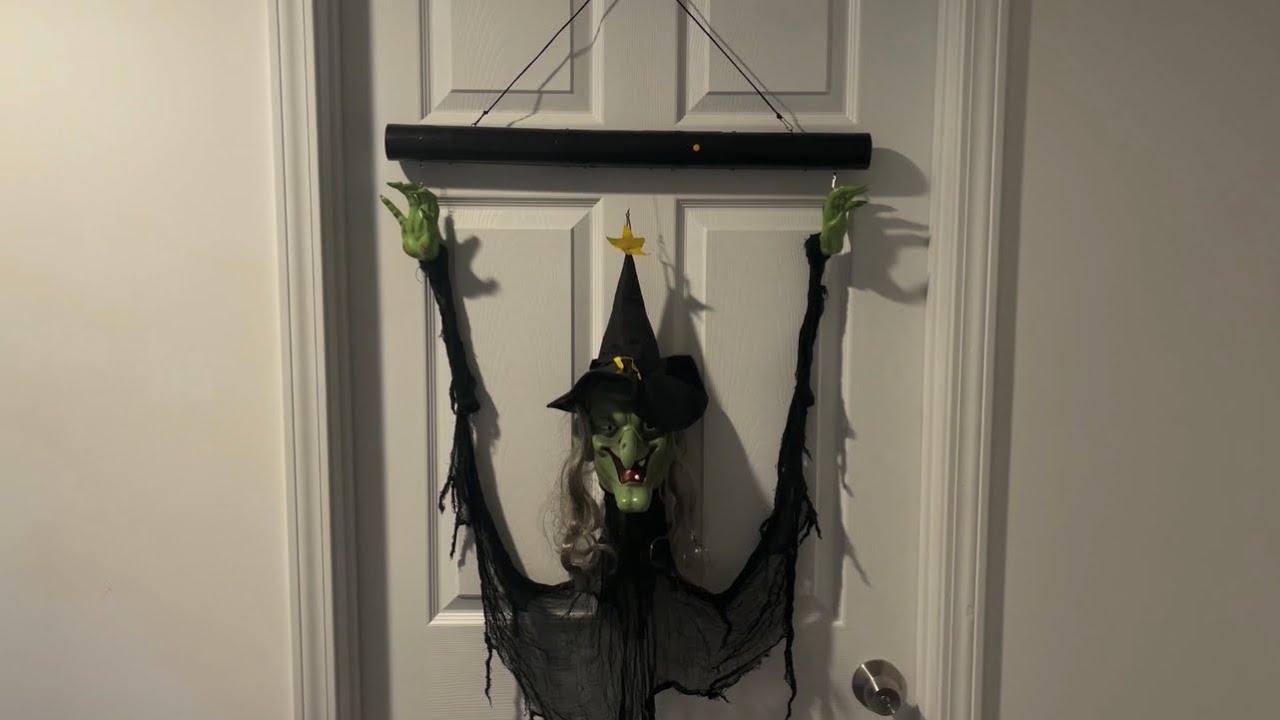 Gemmy animated floating witch - YouTube