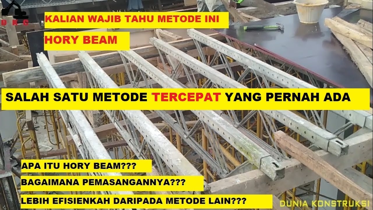 Metode Pemasangan Bekisting Plat Lantai 3 dengan Hory Beam - YouTube