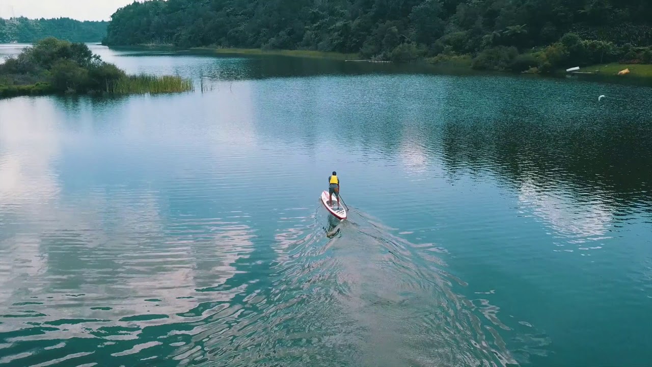 Paddleboarding on Lake Rotoehu - YouTube