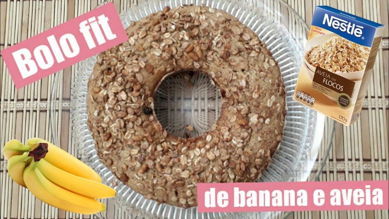Bolo fit de banana e aveia - YouTube