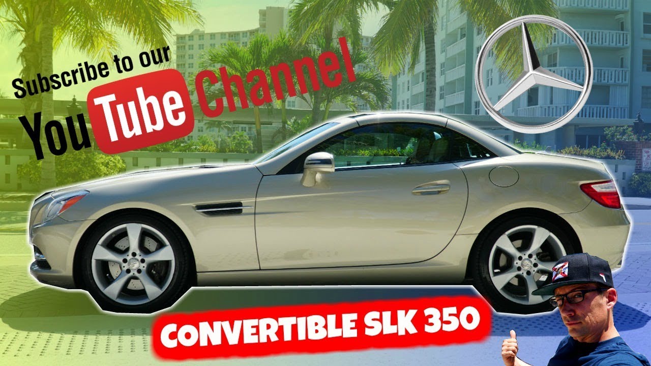CONVERTIBLE MERCEDES SLK 350 REVIEW AND SALES AD - YouTube