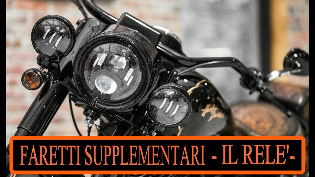 COME INSTALLARE I FARETTI SUPPLEMENTARI MOTO - YouTube