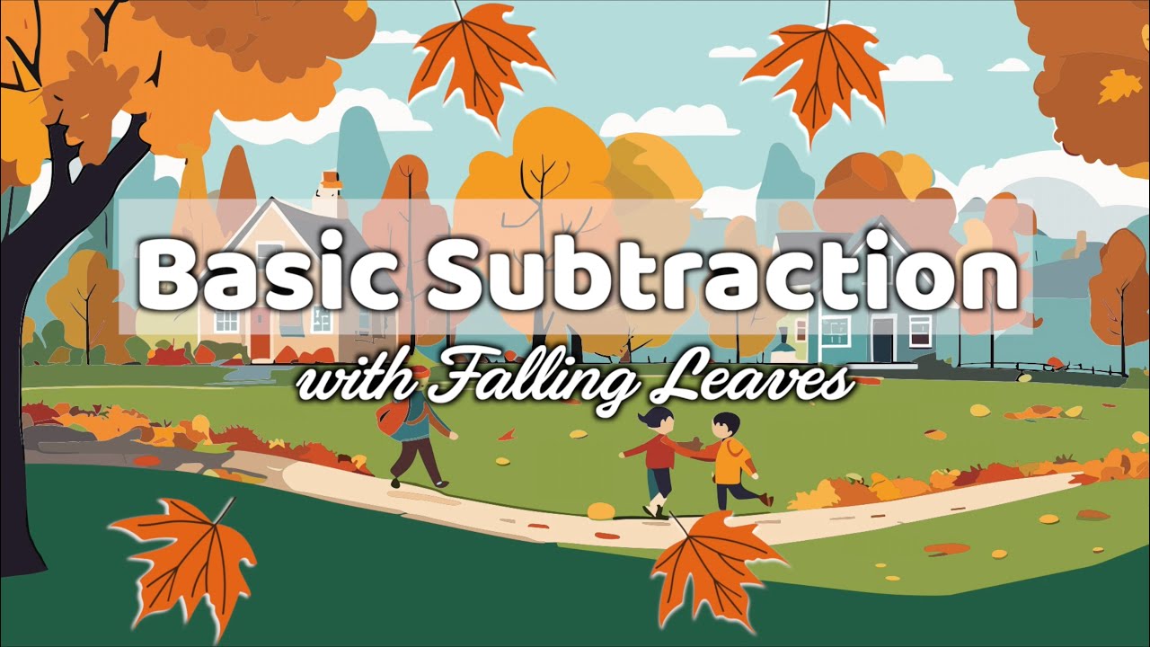 Subtraction with Falling Leaves | Kindergarten Math Lesson - YouTube