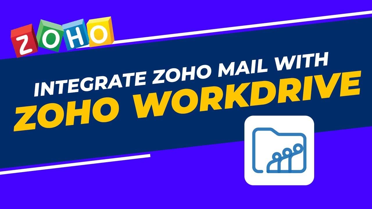 How to Integrate Zoho Mail With Zoho WorkDrive - YouTube