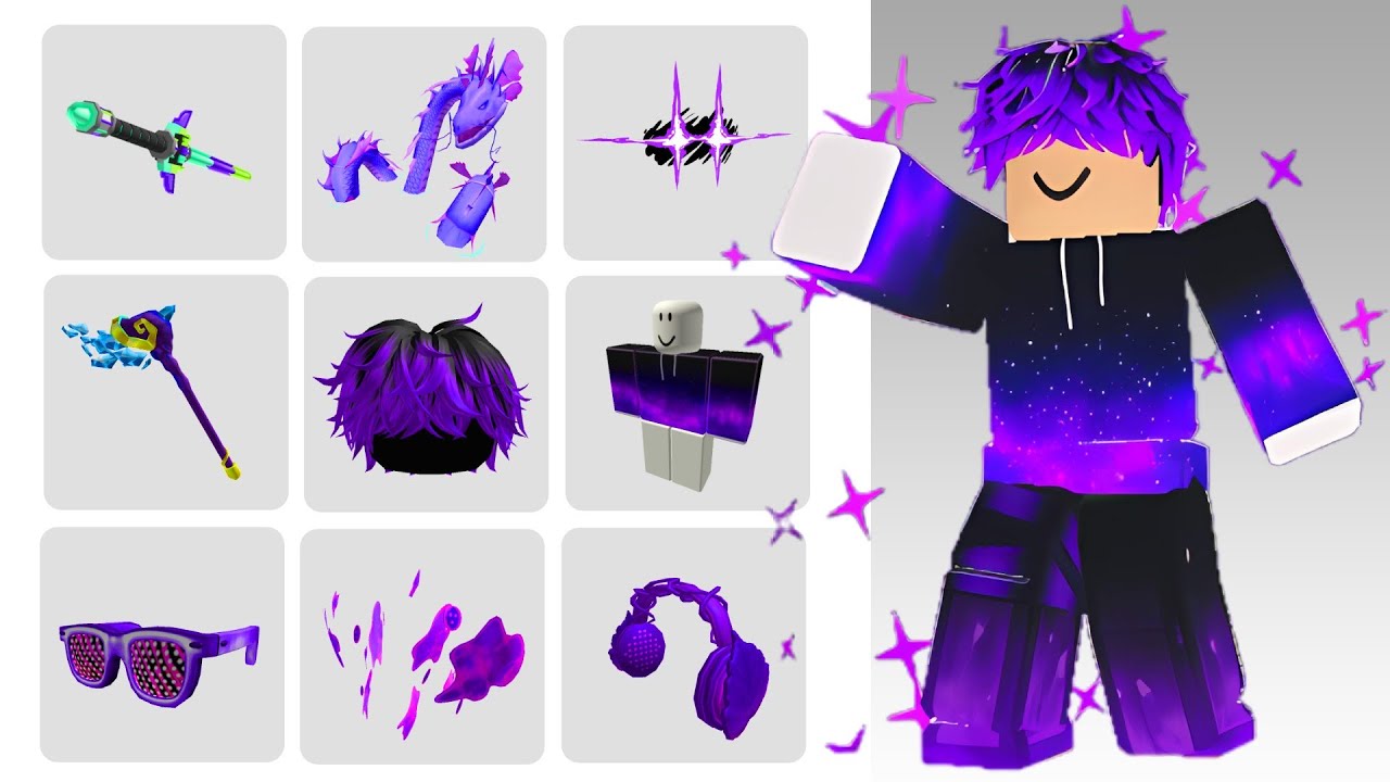 22 THE BEST FREE PURPLE AND BLUE ITEMS ROBLOX 2023 - YouTube