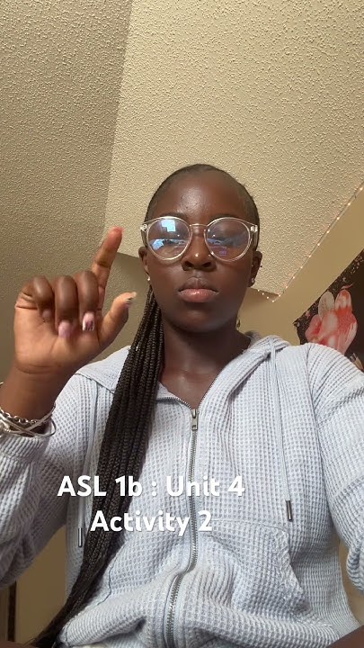 ASL 1B : Unit 4 Activity 2 - Covenant Woods - YouTube