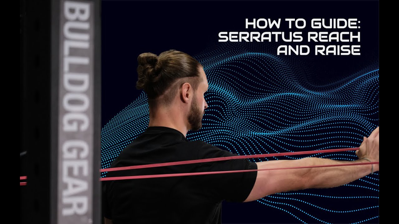 Try the serratus reach and raise for overhead shoulder stability ...