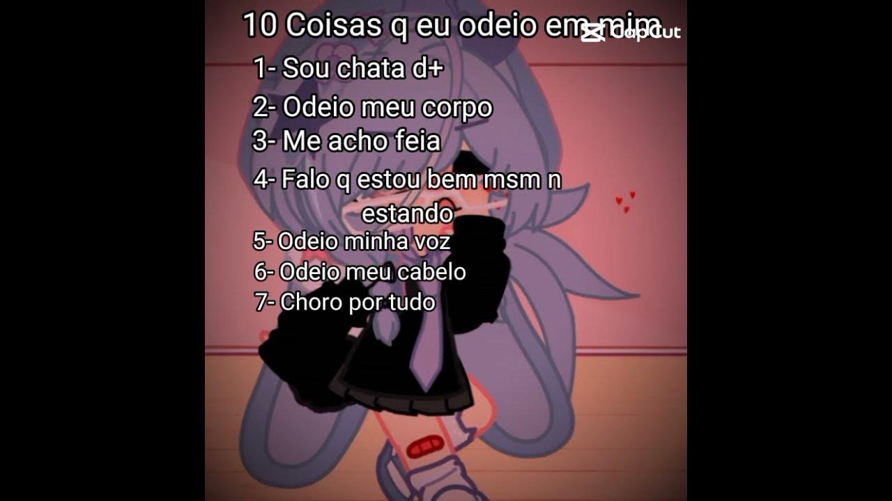 Eu sinto isso pq as pessoas ficam falando de mim que eu sou ruim chata teimosa, eu fico triste ...