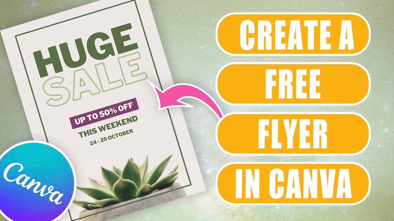 Create this flyer | poster for FREE in Canva - YouTube