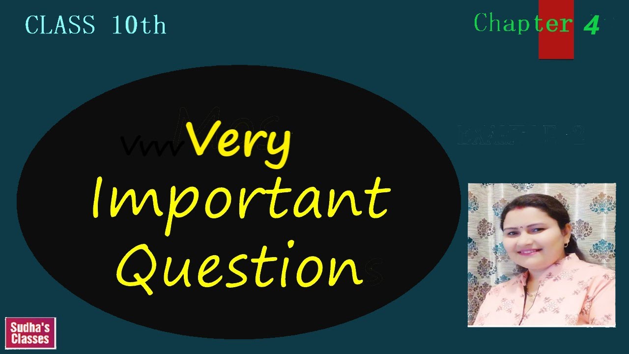 Class 10 CBSE NCERT Very Important Questions - YouTube