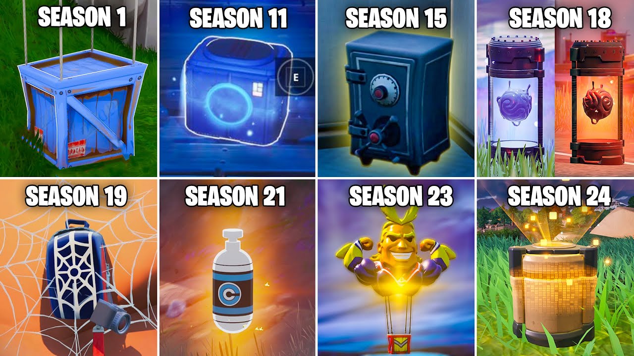 Evolution of All Loot Containers in Fortnite (Season 1 - Season 24) - YouTube