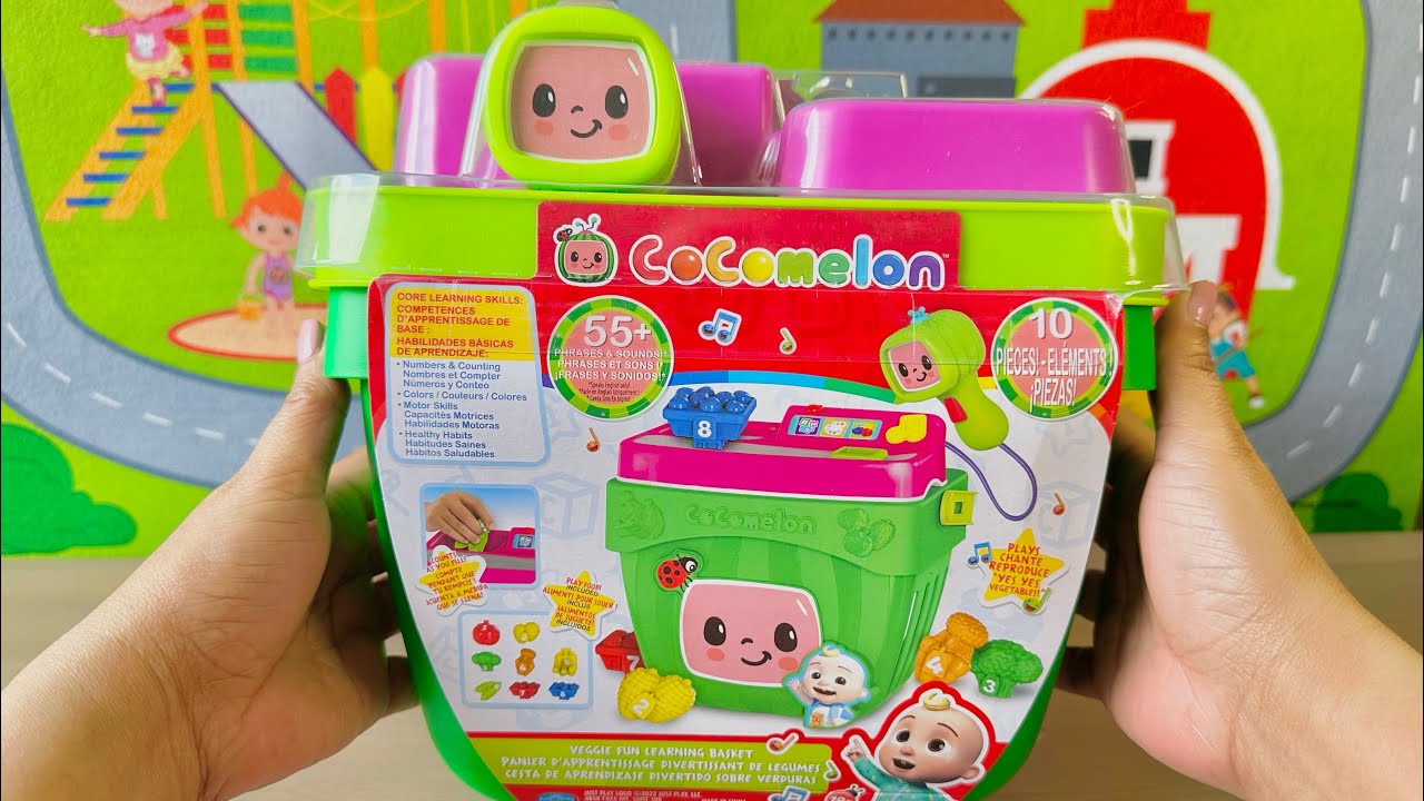 ASMR UNBOXING COCOMELON VEGGIE FUN LEARNING BASKET - YouTube