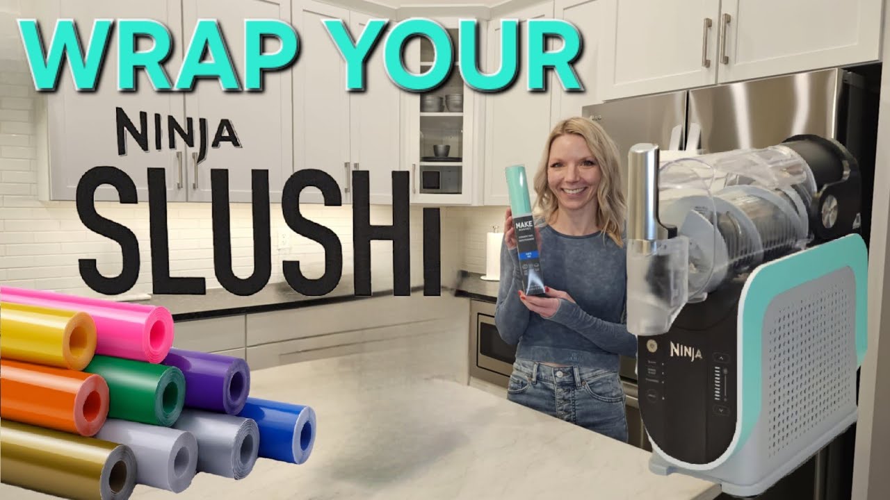 VINYL WRAP Your NINJA SLUSHI How To DIY - YouTube