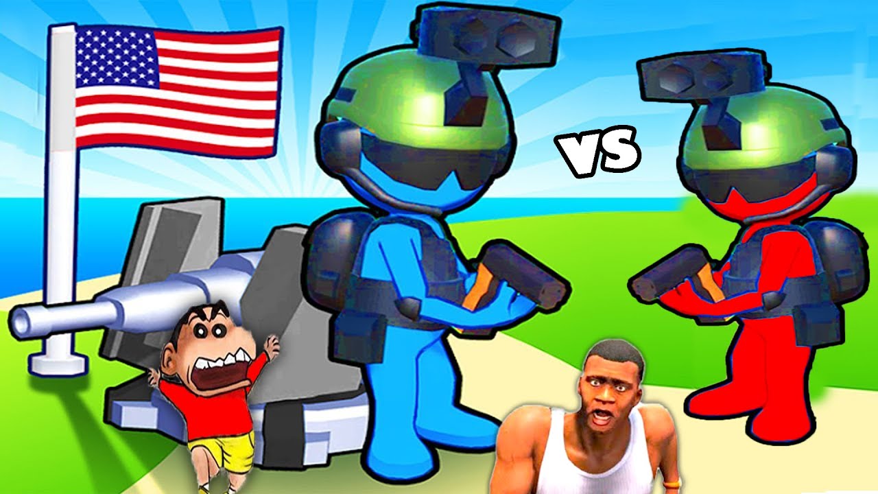 NOOB vs PRO vs HACKER in Fight For America with SHINCHAN CHOP and ...