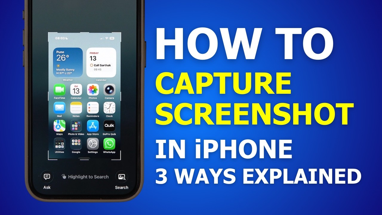 How to Take Screenshot on iPhone (All Models) – Easy Method - YouTube