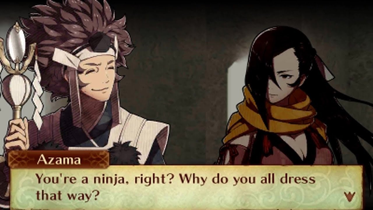 Fire Emblem Fates: Birthright - Kagero & Azama Support Conversations ...