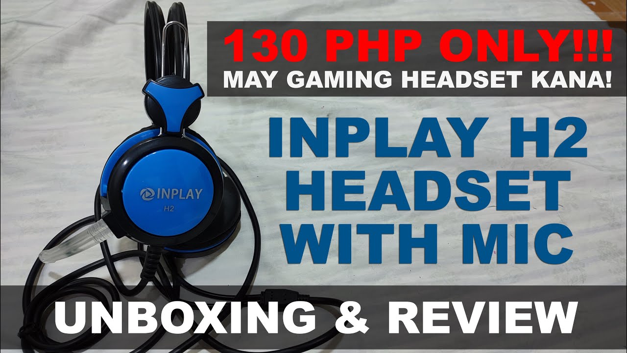 INPLAY H2 HEADSET with MICROPHONE MIC Unboxing & review EARPHONE GAMING ...