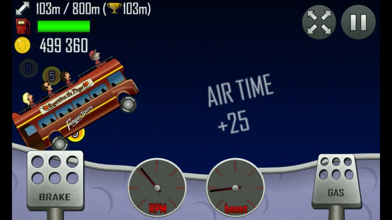 Hill Climb Racing: Tour Bus Unlocked - YouTube