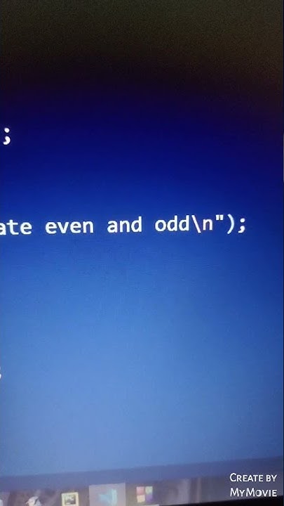separate even odd number in C Programming - YouTube