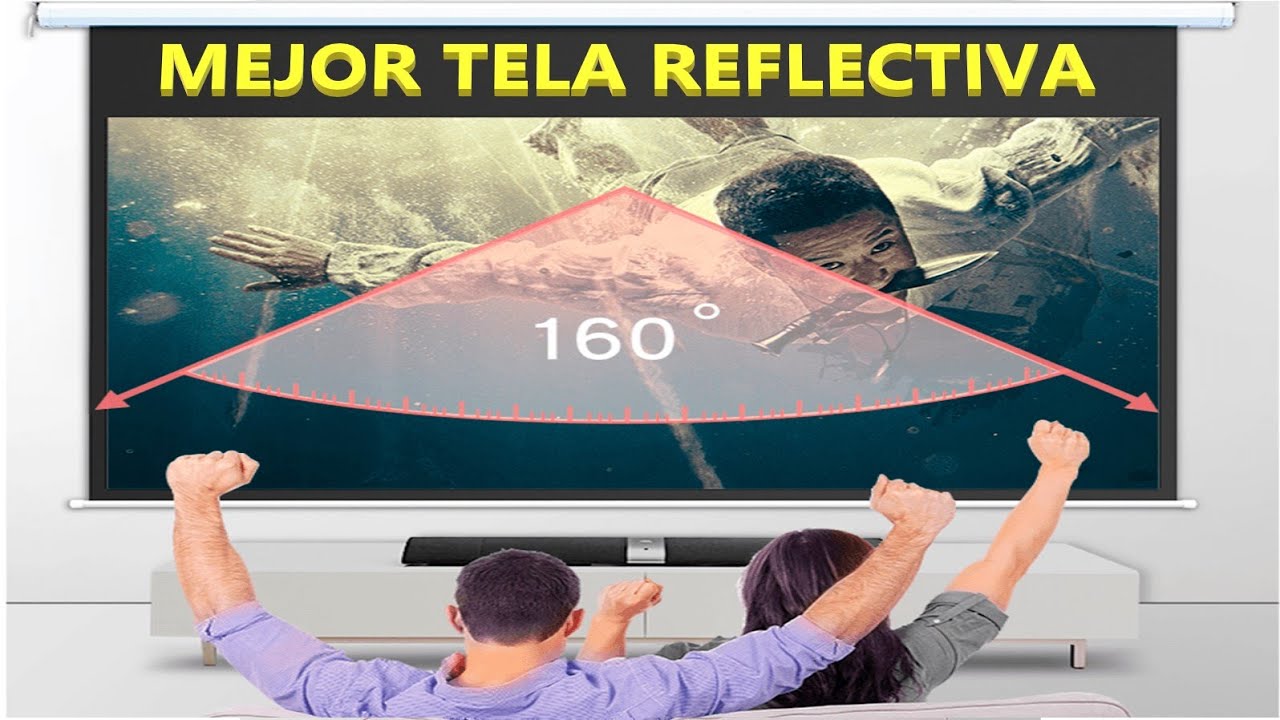 MEJOR TELA REFLECTIVA PARA TU PROYECTOR - YouTube
