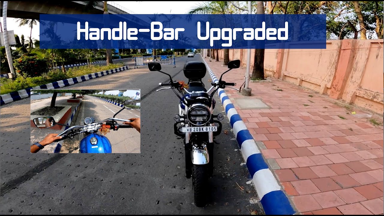 Honda H'ness CB 350 Got RD350 Handlebar Installed | Handle Bar Change ...