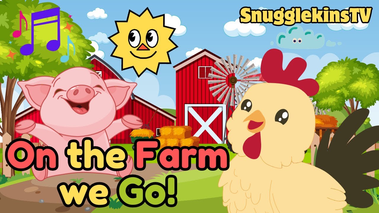 On the Farm We Go! 🚜🐮 | Fun Animal Song for Kids - YouTube
