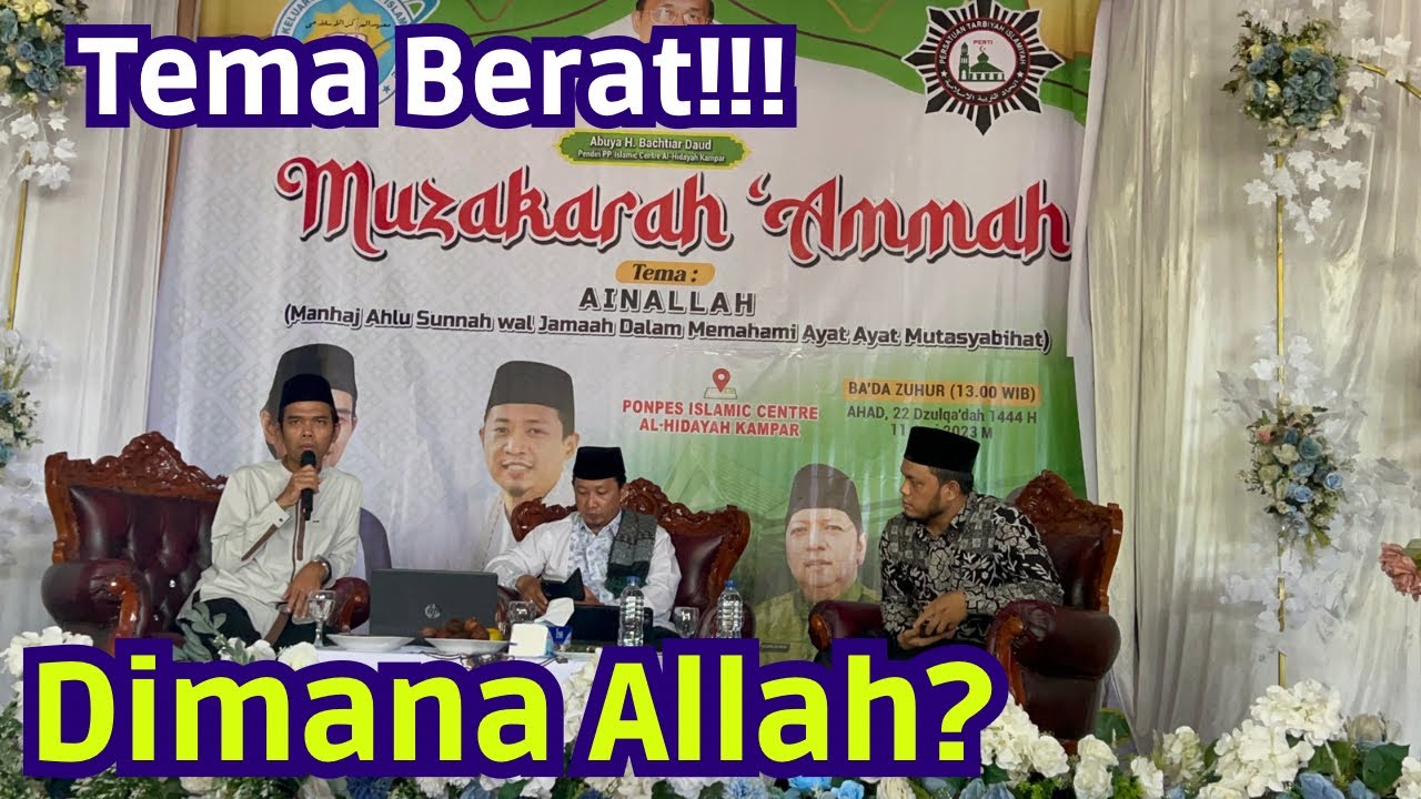 Dimana Allah? | Muzakarah Aqidah Ahlussunnah Wal Jamaah di Ponpes ...