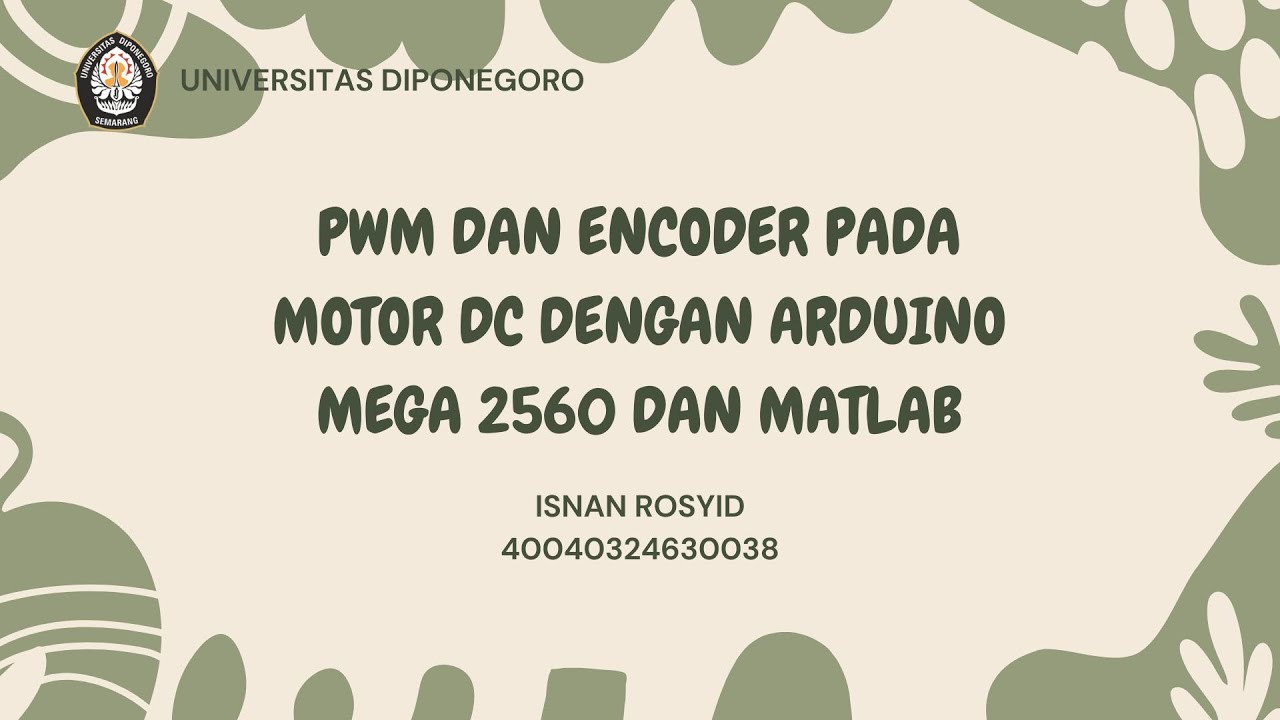 Kontrol Kecepatan Motor DC Menggunakan PWM dan Encoder dengan Arduino ...