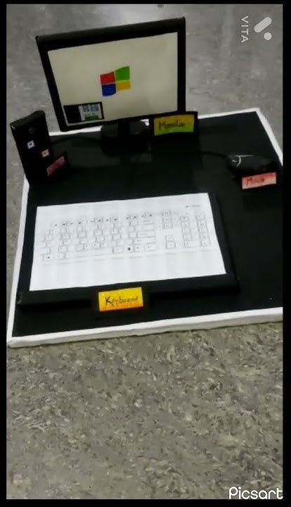 How to make thermocol computer model | DIY school project - YouTube