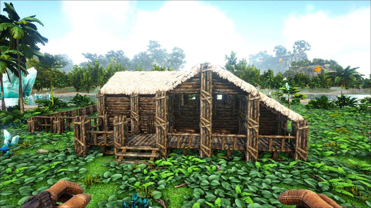 Ark: rebuilding the bob hut, taming + more!! Ark with myself - YouTube
