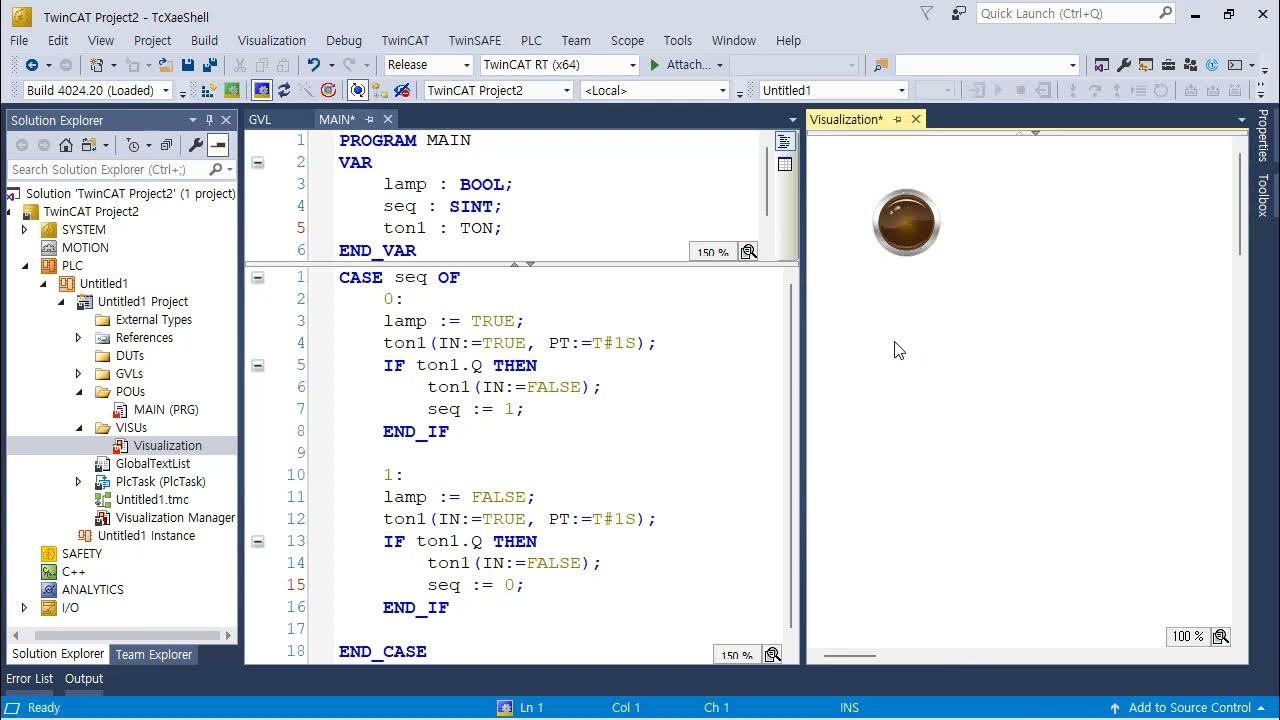 TwinCAT3 Function Block(펑션블럭) 프로그램 - YouTube