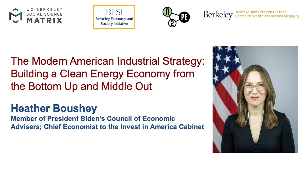 Heather Boushey, "Building a Clean Energy Economy from the Bottom Up ...