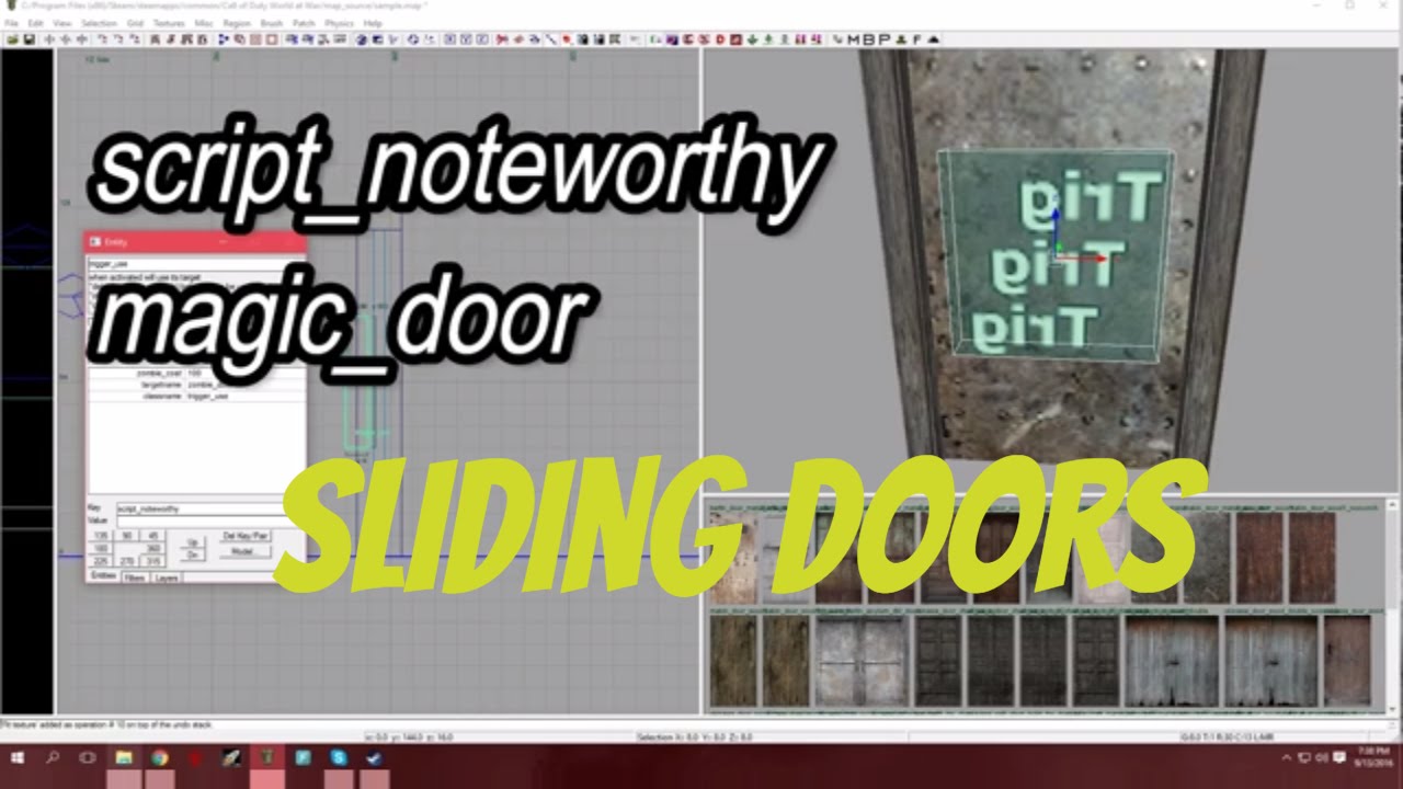 How To Make A Custom Zombies Map: Sliding Doors - YouTube