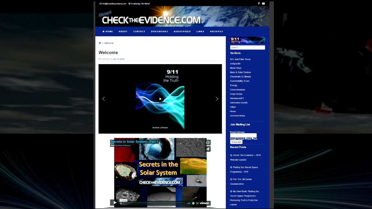 Check The Evidence - A Brief Introduction - YouTube
