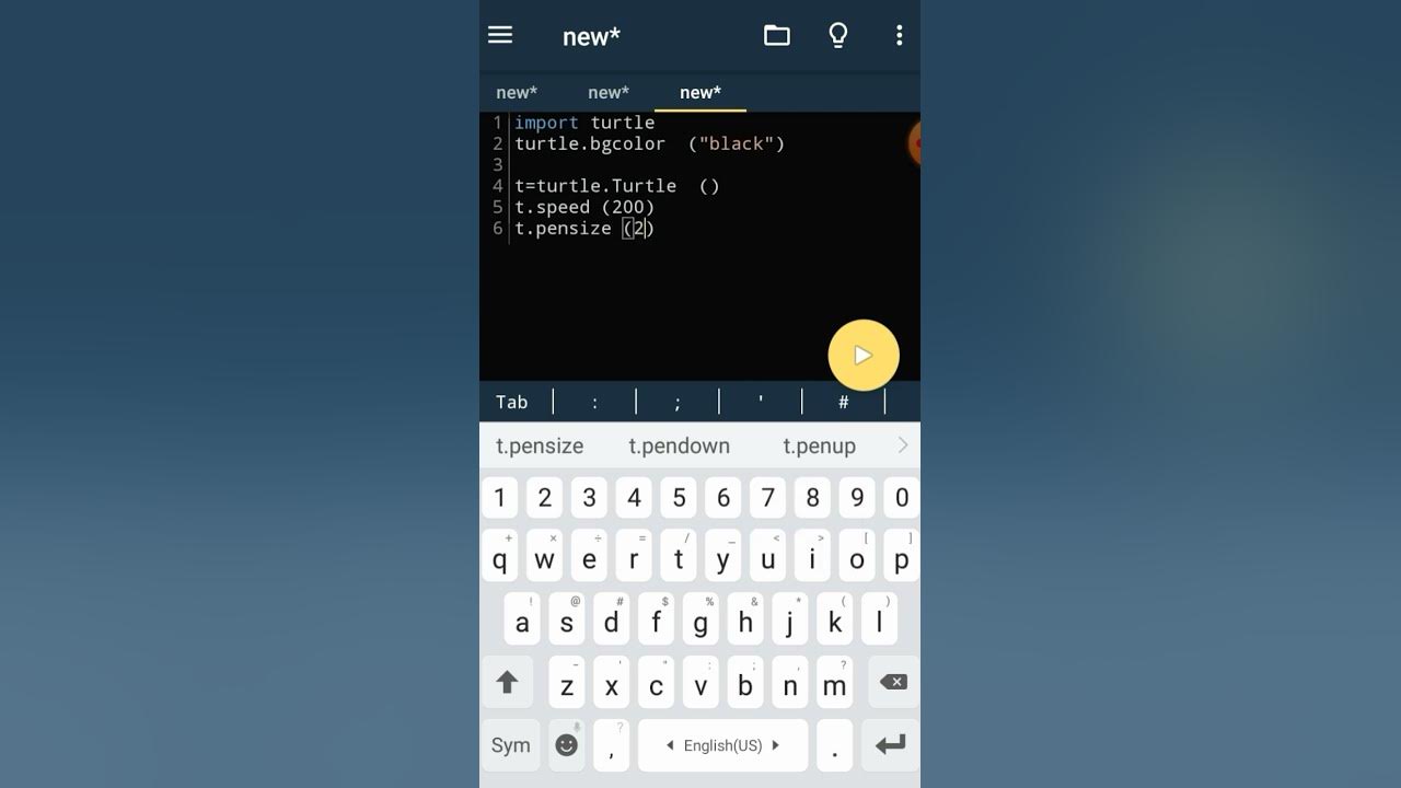 These Cool Designs On The Pydroid 3 Are Amazing Code Link In Description Py3 Pydroid3 Youtube