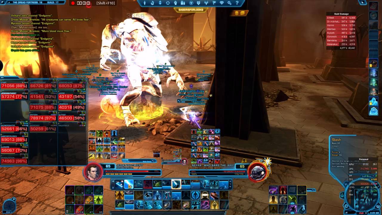 SWTOR Nefra DF HM 16M - Blacklight Team 4 - Tank POV - YouTube