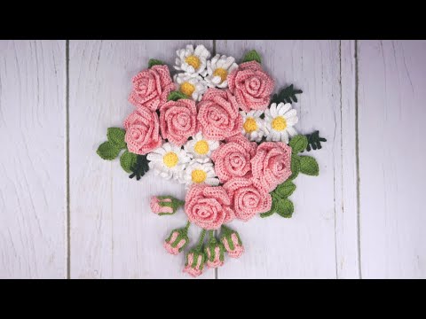 Putting The Pieces Together | Crochet Flower Arrangement Tutorial | Super Easy