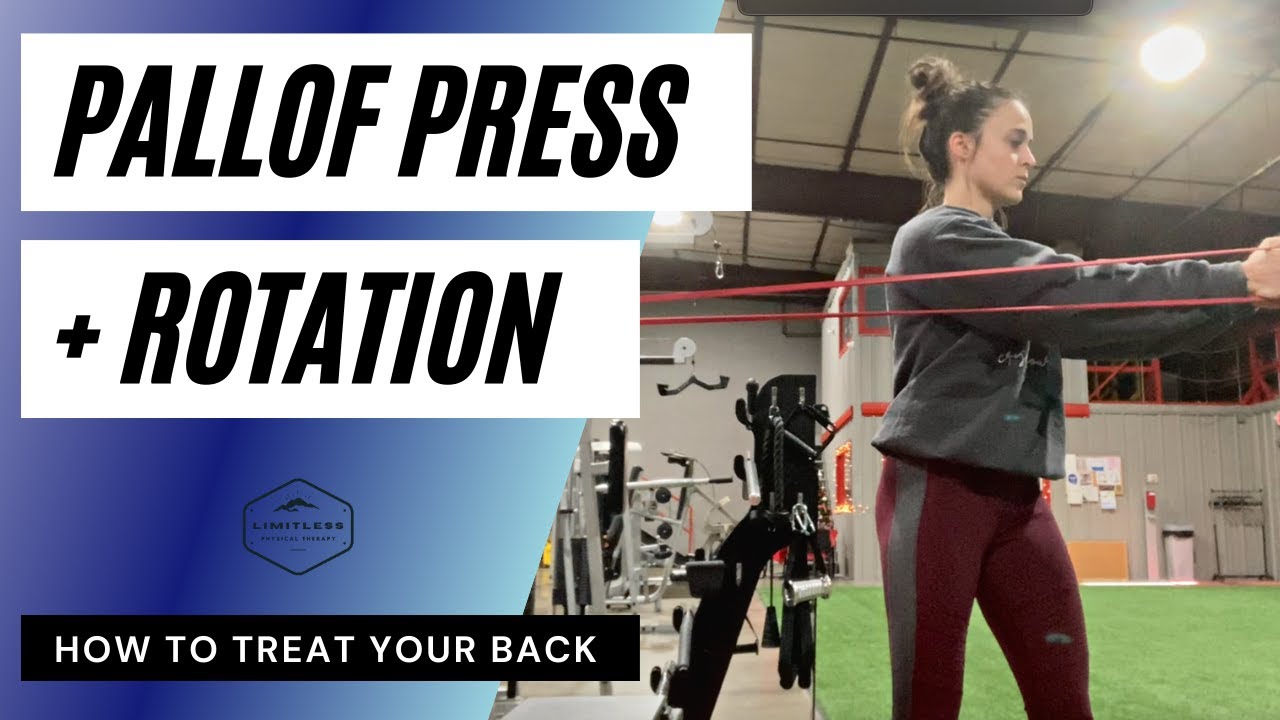 Pallof Press + Rotation - YouTube