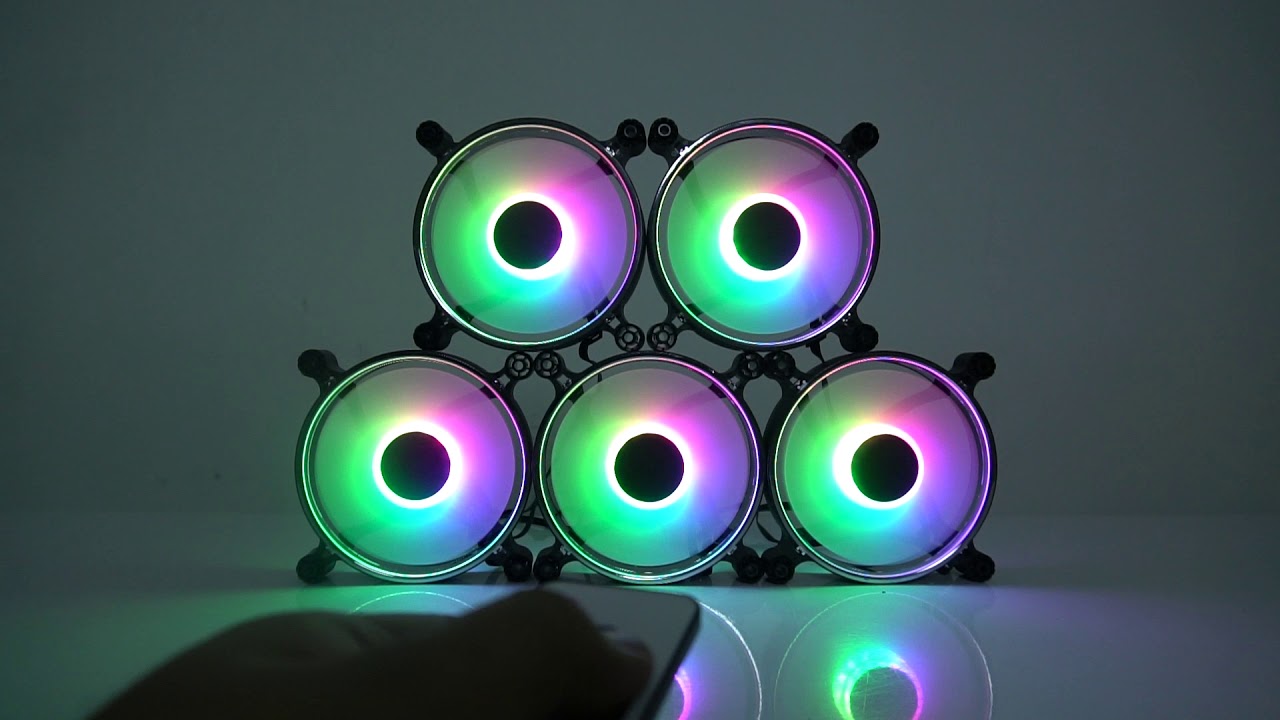 Infinity Chroma - Addressable RGB fan kit 5pcs - YouTube