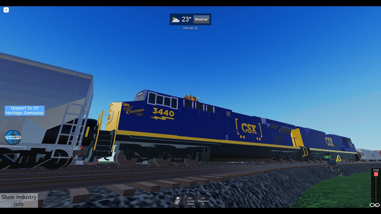 Yn3 Csx Sd70ace Leads C519 W/ Csx Spirit Of Ravenna Trailing And A ...