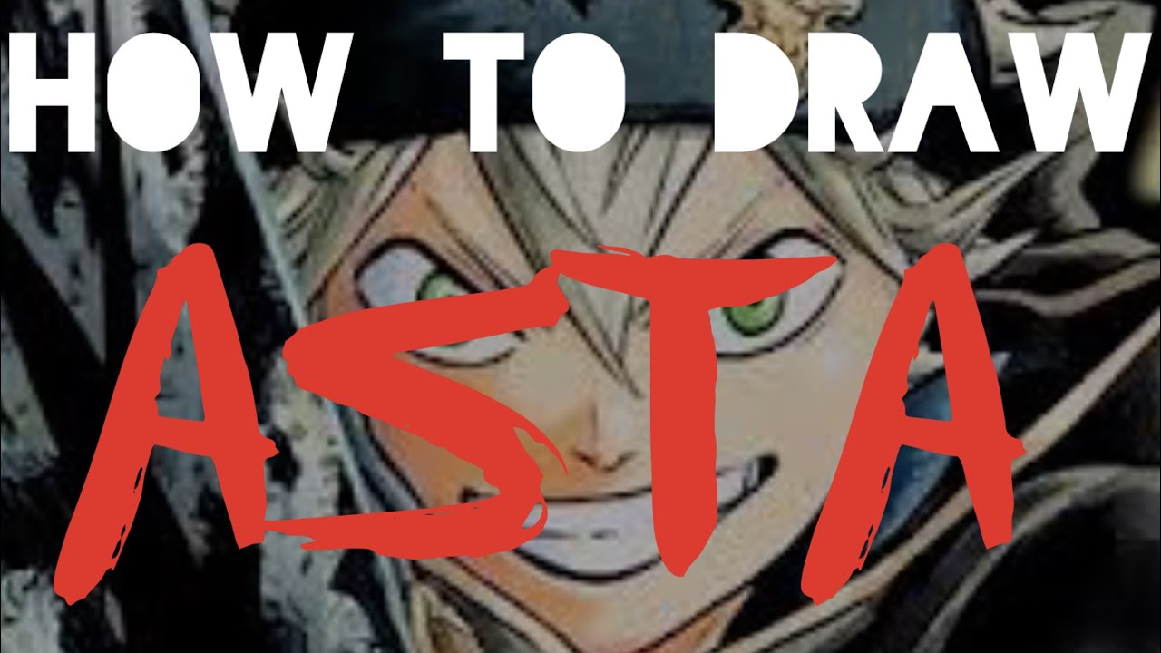 How to draw: Asta | Black Clover - YouTube