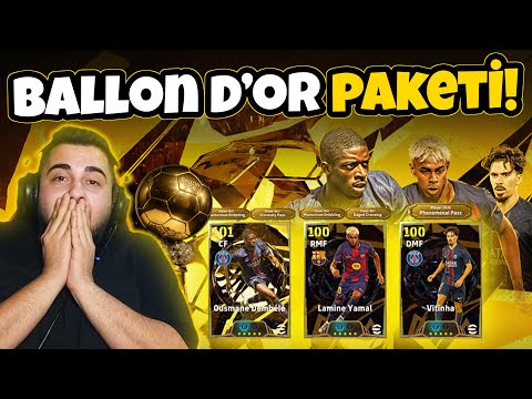 2025 BALLON D'OR PAKETİ! 🔥 106 DEMBELE, YAMAL, VITINHA! TOP AÇILIMI + DENEME! eFootball Mobile 2026
