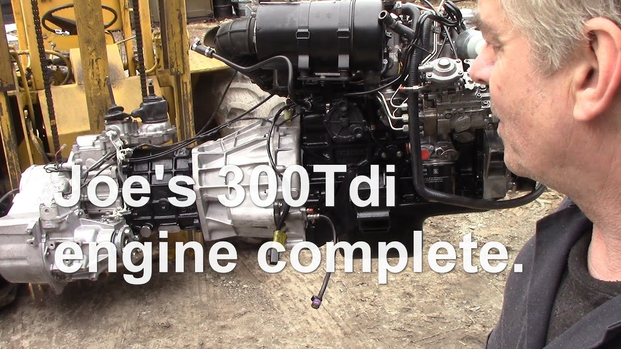 Joe's 300Tdi engine complete - YouTube