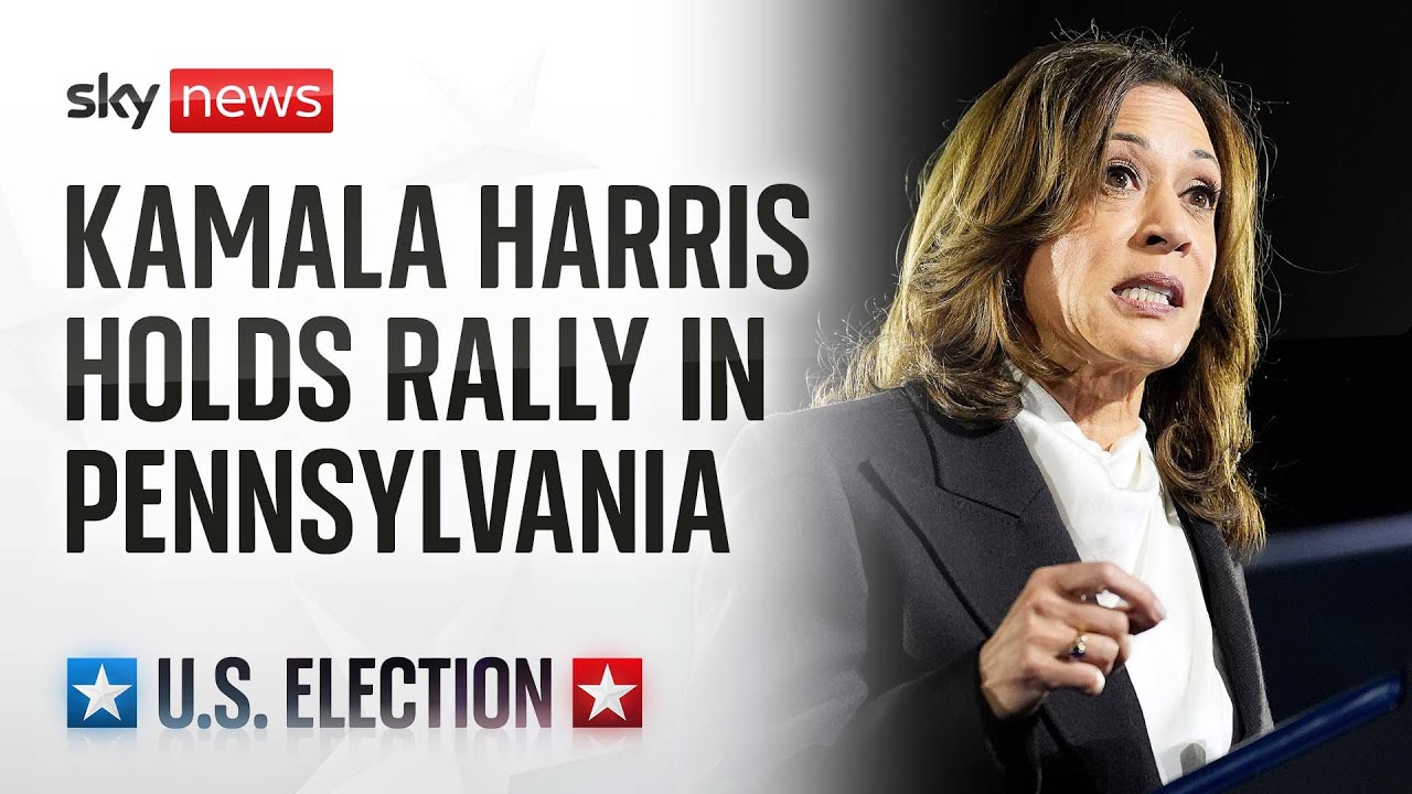 US Election: Kamala Harris holds campaign rally in Pennsylvania - YouTube