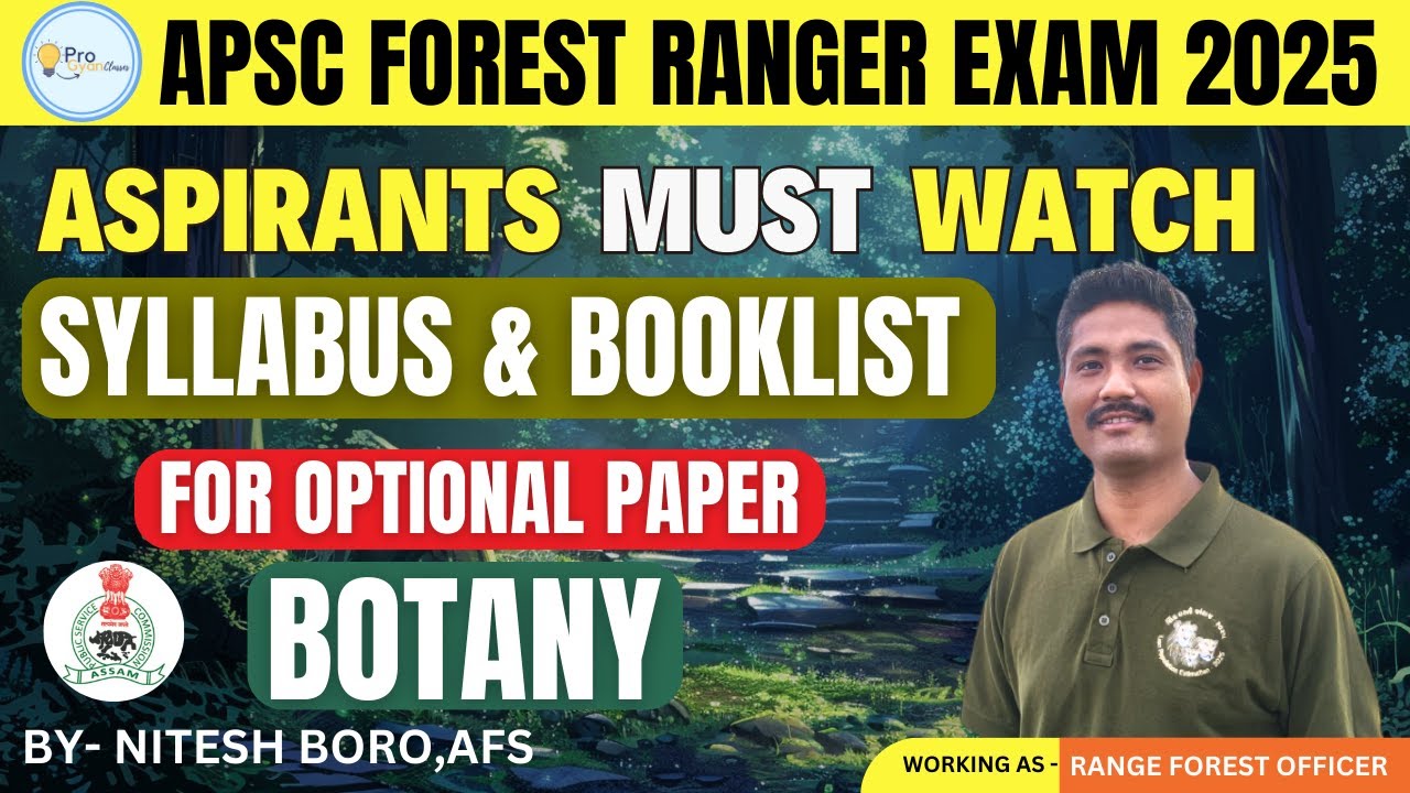 APSC Forest Ranger Recruitment 2025 | Botany optional booklist ...