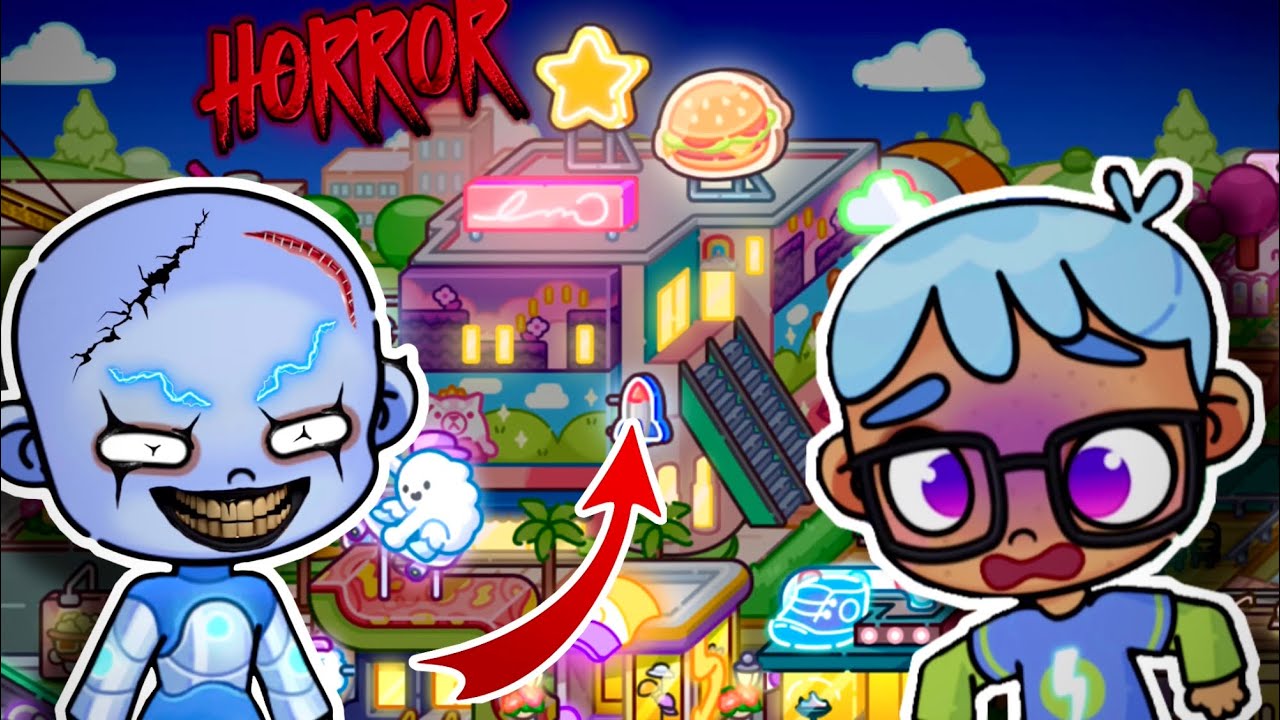 💀 DARK ROBOT IN SHOPPING MALL / AVATAR WORLD HORROR STORY - YouTube