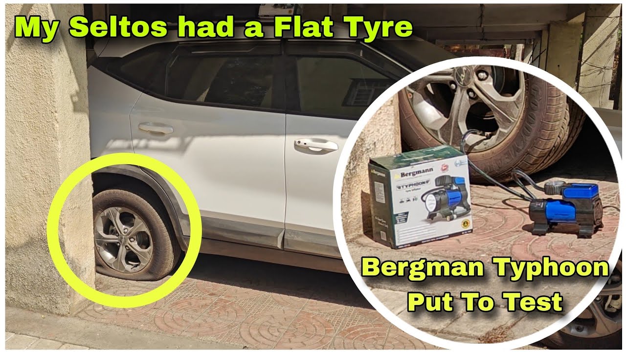Kia Seltos FLAT TYRE | Bergmann Typhoon Tyre Inflator Reviewed, Special ...