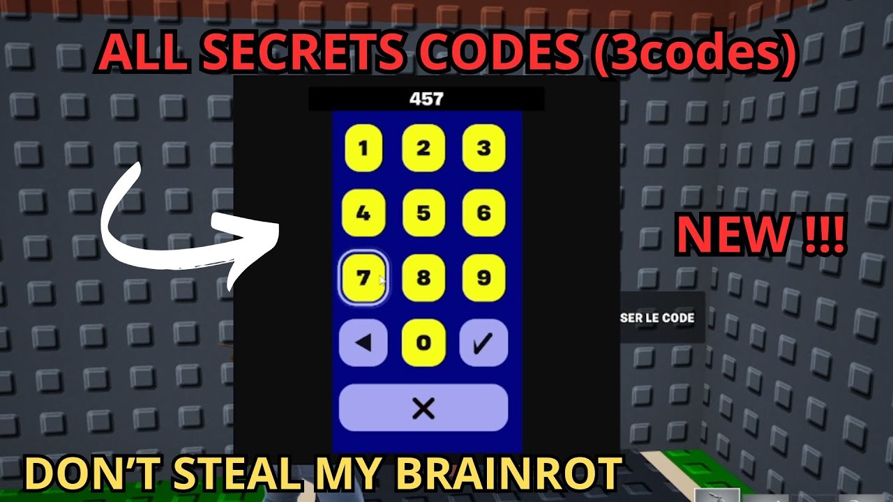 DON'T STEAL MY BRAINROT MAP FORTNITE BY Gako All secrets codes (3) / NEW SECRET CODE - YouTube