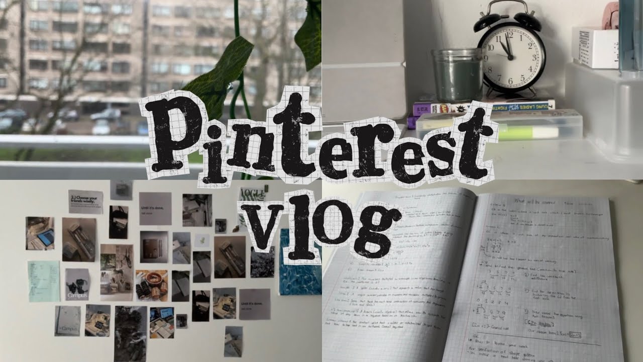 Pinterest vlog! 📓🎱🍵| Aesthetic, Study, Pinterest, Vlog | Life as a ...