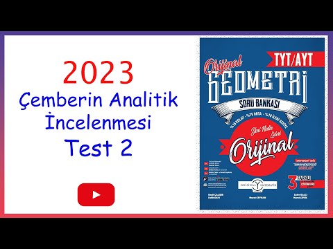 Orijinal geometri Çemberin analitik incelenmesi test 2